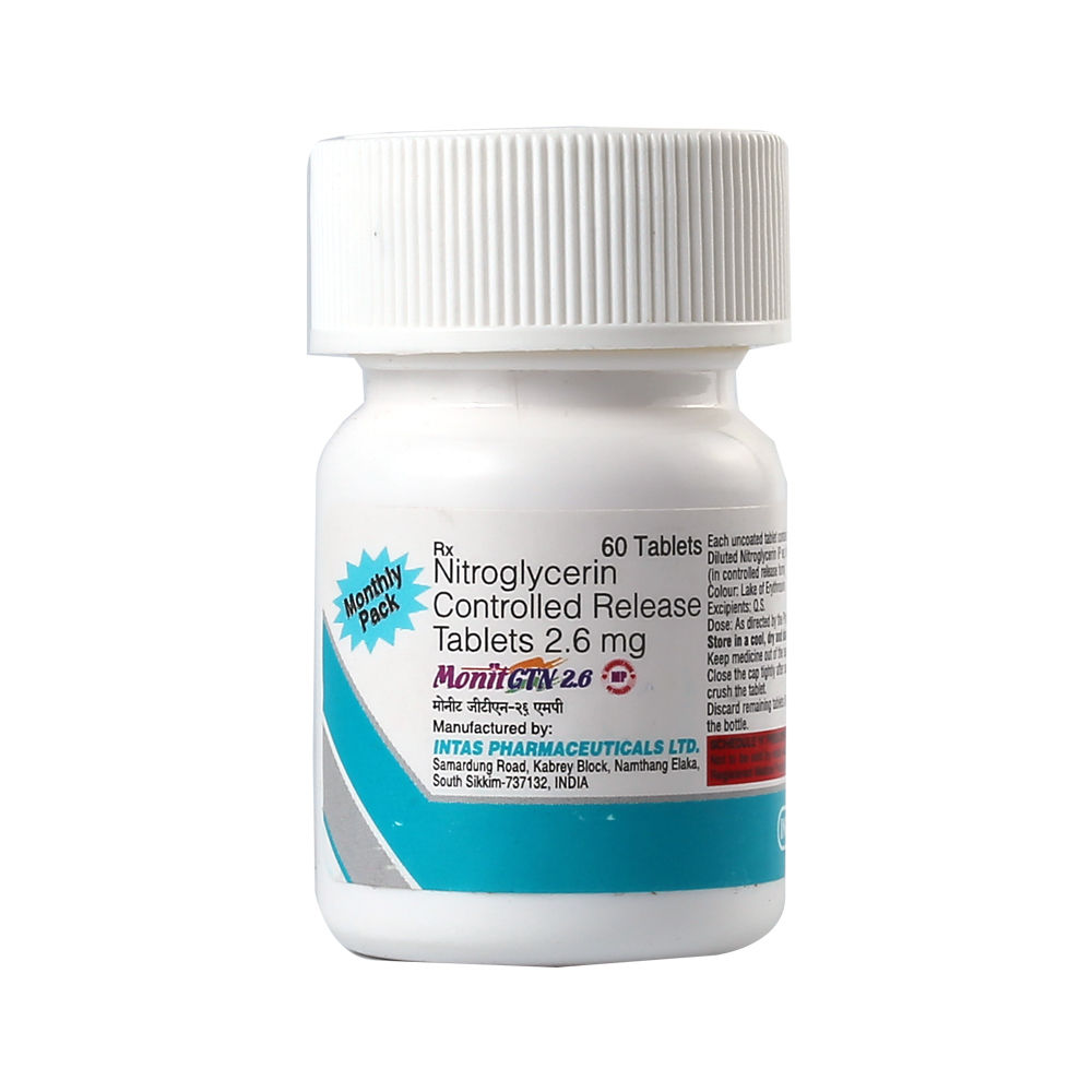 Buy Monit-GTN 2.6mg 60 Tablets Online at Best Prices | Wellness Forever