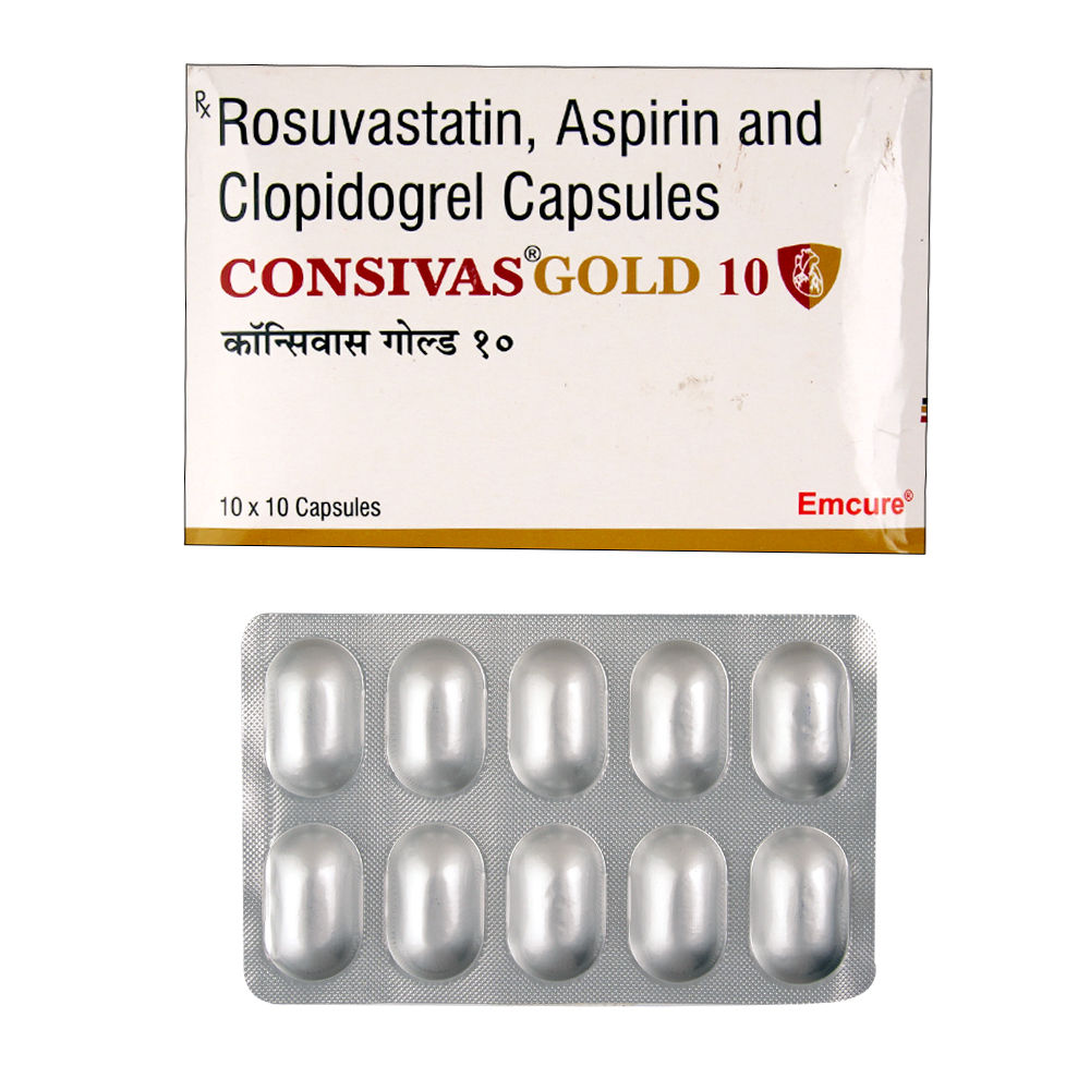 Buy Consivas Gold 10mg 10 Capsules Online at Best Prices | Wellness Forever
