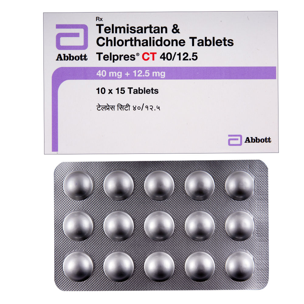 Buy Telpres-CT 40/12.5mg 15 Tablets Online at Best Prices | Wellness ...