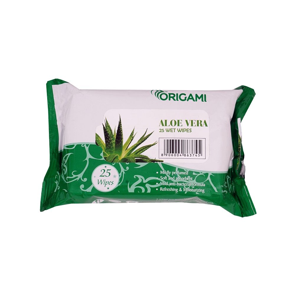 Buy Origami So Soft Aloe Vera Fragrance Wet Wipes, 25 wipes Online at ...