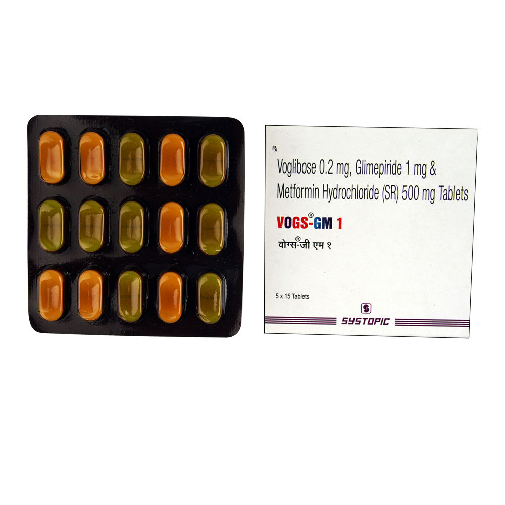 Buy Vogs-GM 1mg 15 Tablets Online at Best Prices | Wellness Forever