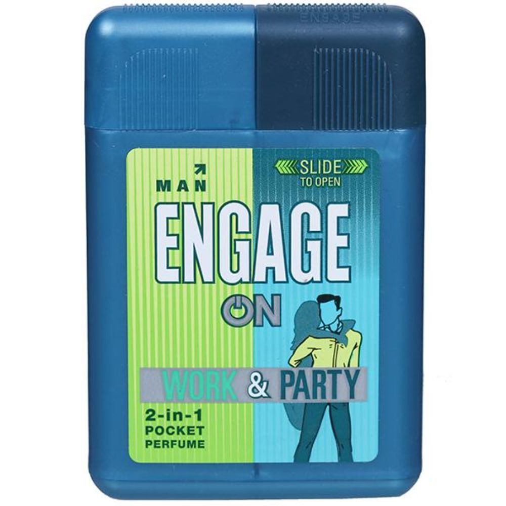 Buy Engage 2-In-1 Pocket Perfume Spray For Men, Work & Party, 28 ml ...