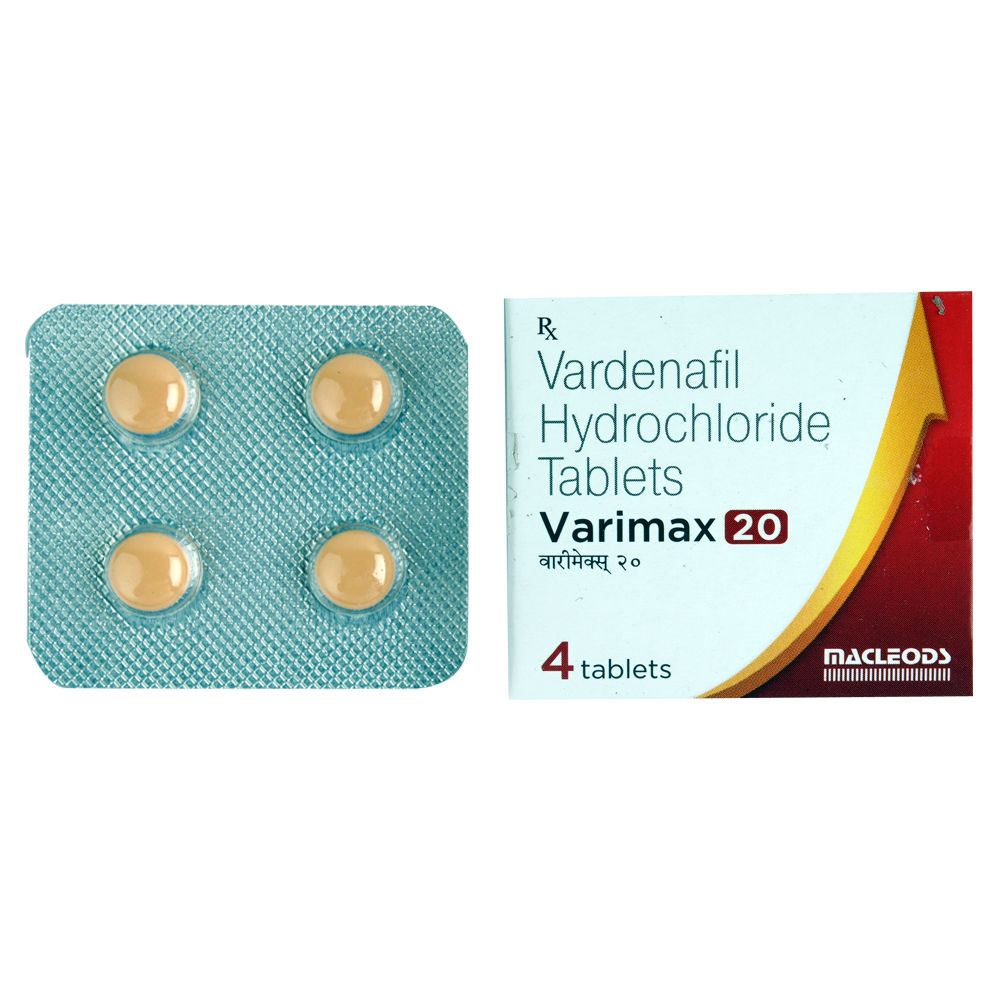 Buy Varimax 20mg 4 Tablets Online at Best Prices | Wellness Forever