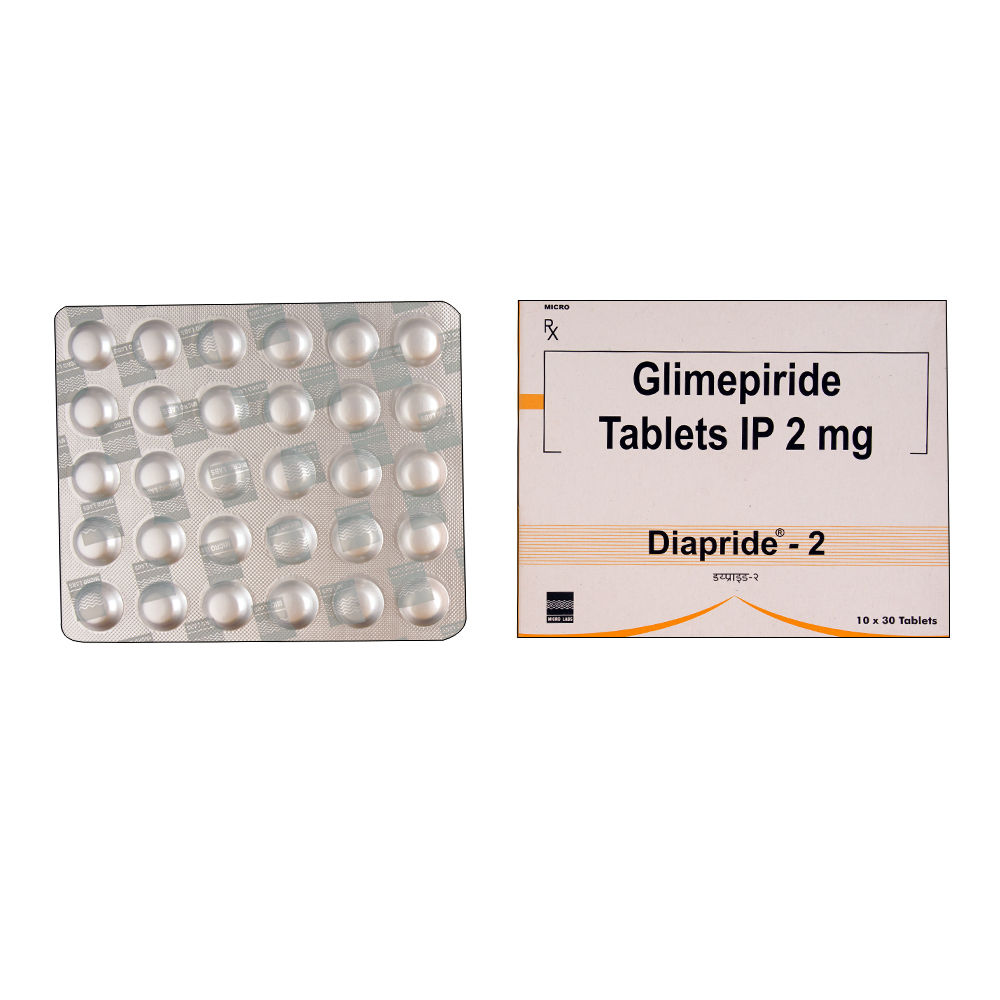 Buy Diapride 2mg 30 Tablets Online at Best Prices | Wellness Forever