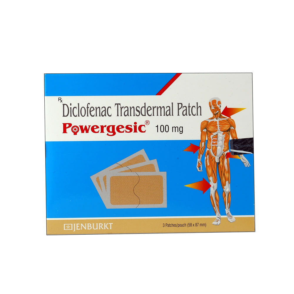 Buy Powderergesic 100Mg Patch 3 Pieces Online at Best Prices | Wellness ...