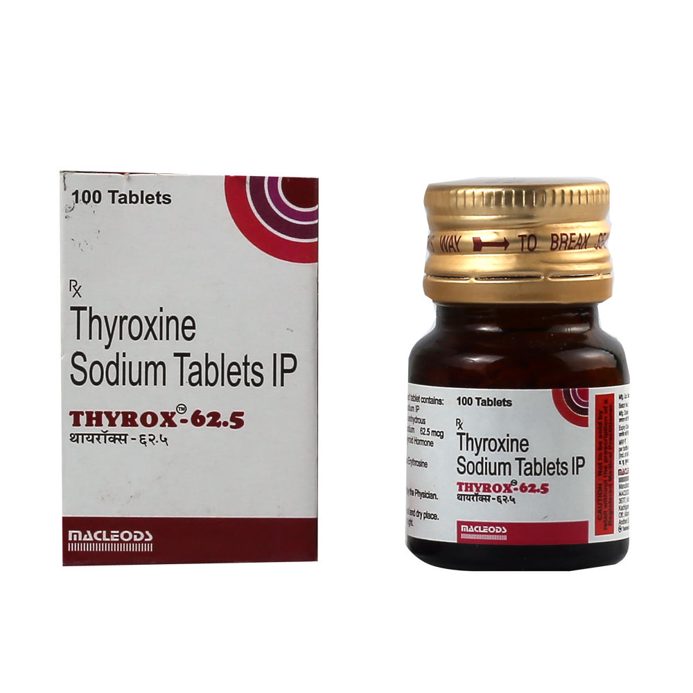 Buy Thyrox 62.5mg 100 Tablets Online at Best Prices | Wellness Forever