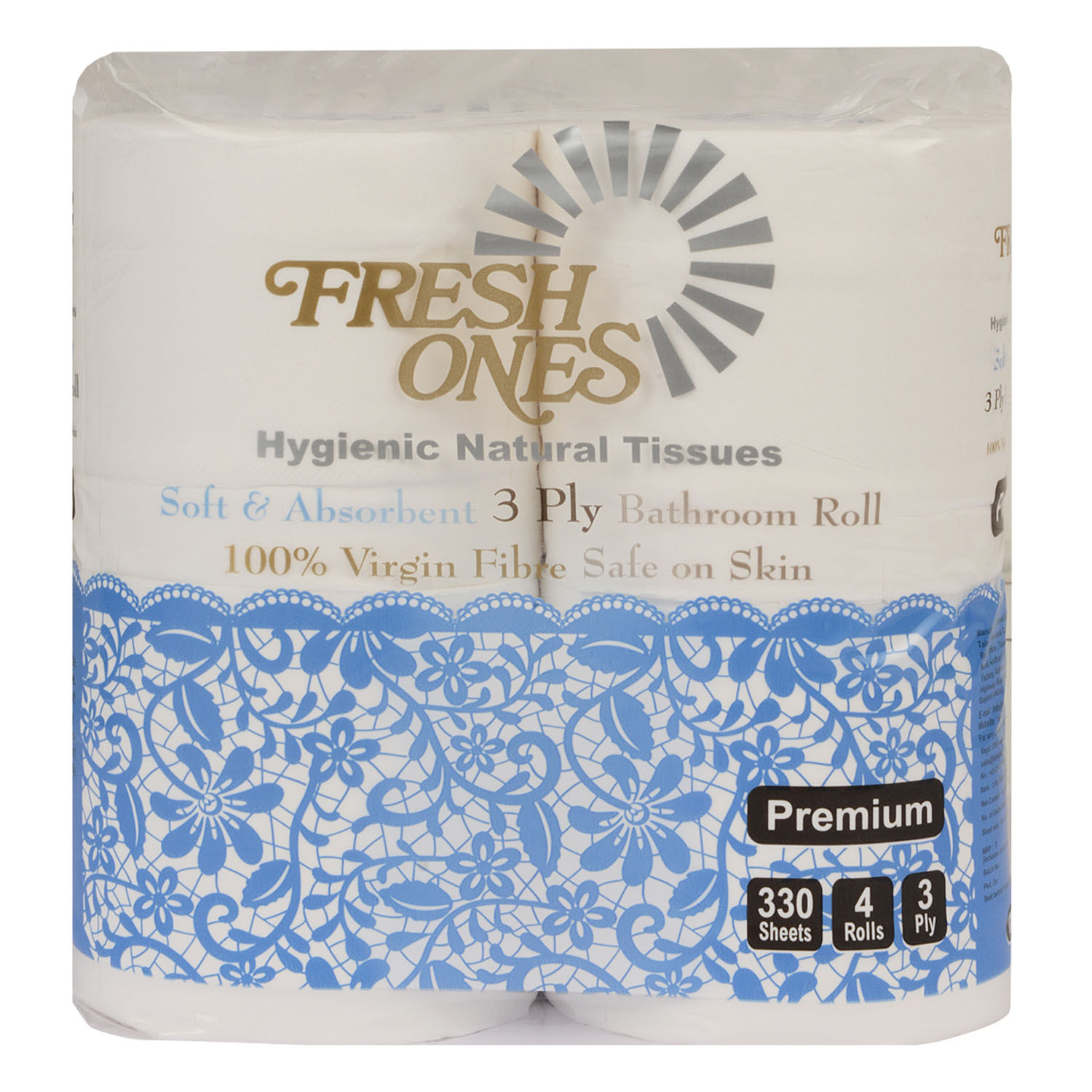 Buy Fresh Ones 3 Ply Bathroom Rolls 4 Rolls Online at Best Prices ...