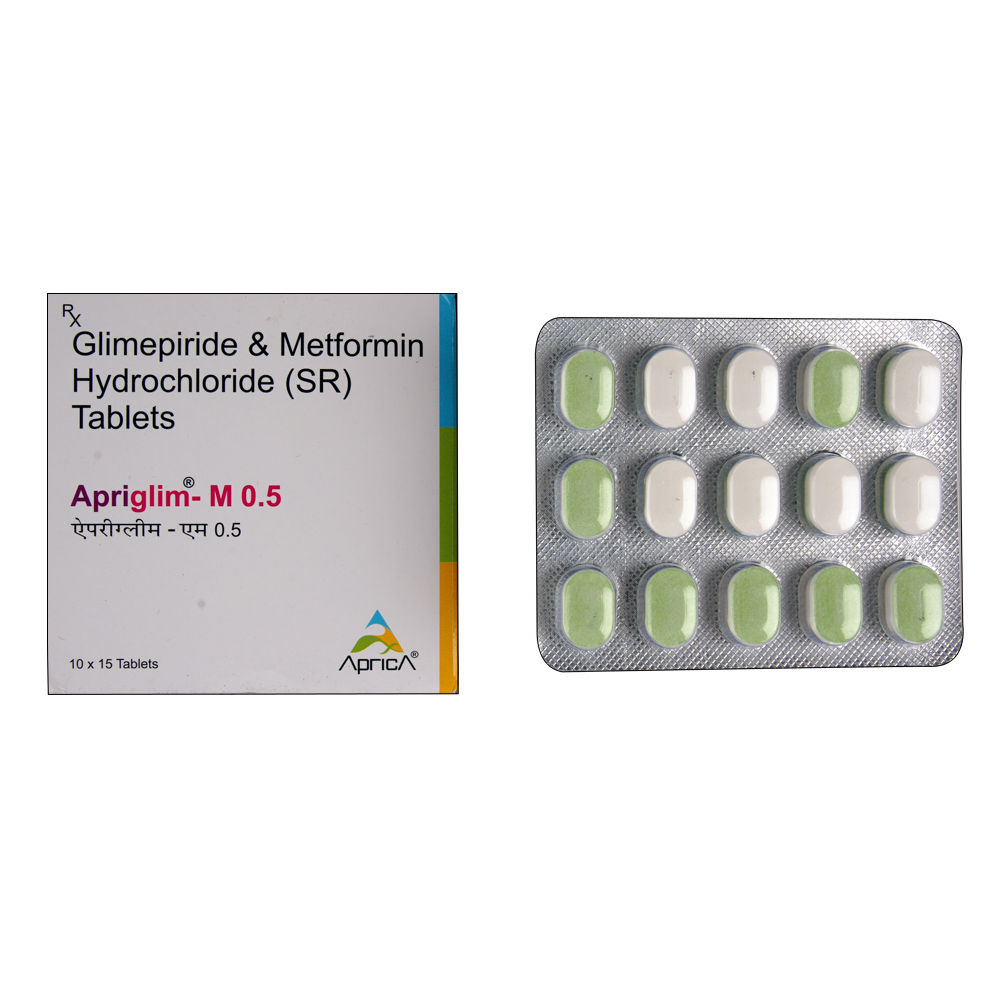 Buy Apriglim-M 0.5mg 15 Tablets Online at Best Prices | Wellness Forever