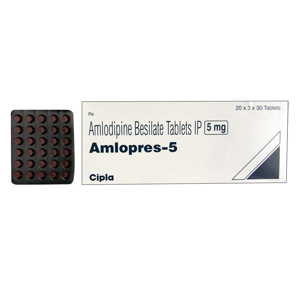 Buy Amlopres 5mg 30 Tablets Online at Best Prices | Wellness Forever