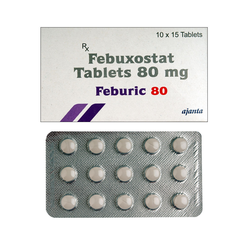Buy Feburic 80mg 15 Tablets Online at Best Prices | Wellness Forever