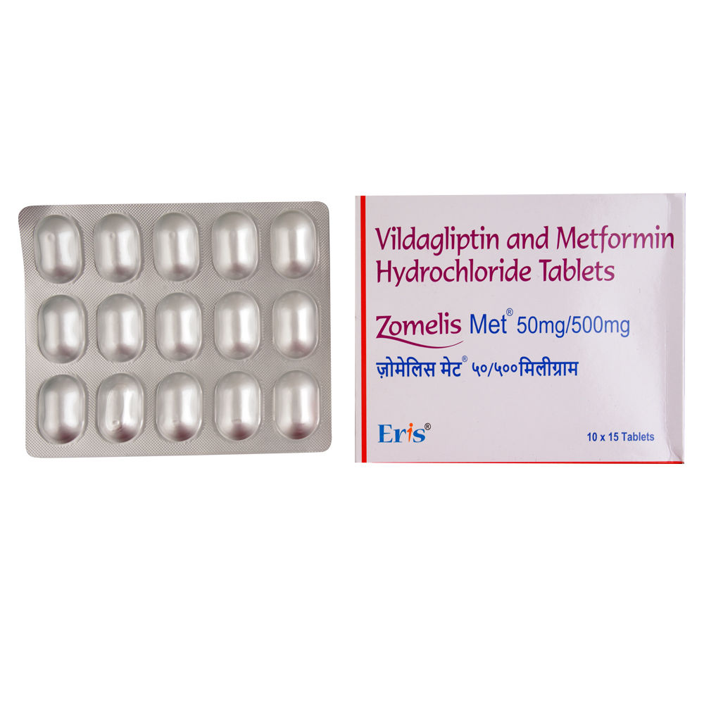 Buy Zomelis-MET 50mg/500mg 15 Tablets Online at Best Prices | Wellness ...
