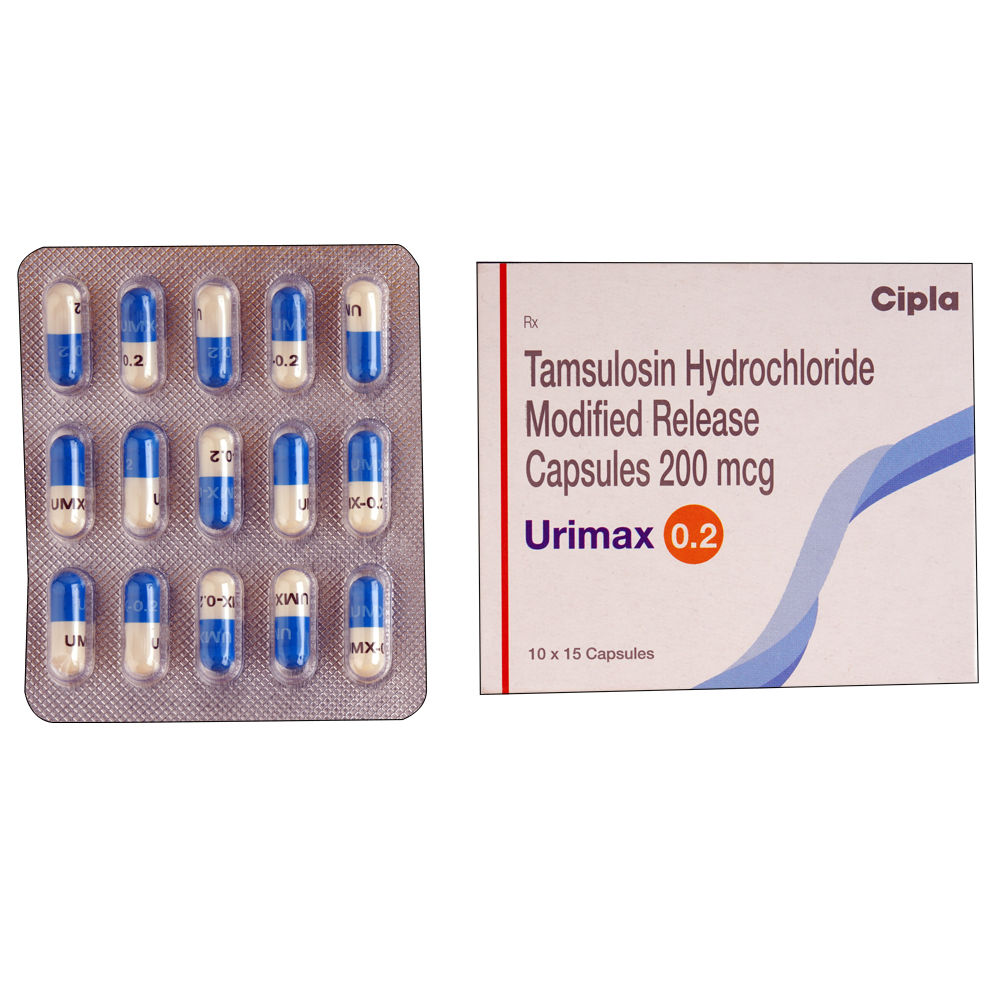 Buy Urimax 0.2mg 15 Capsules Online at Best Prices | Wellness Forever