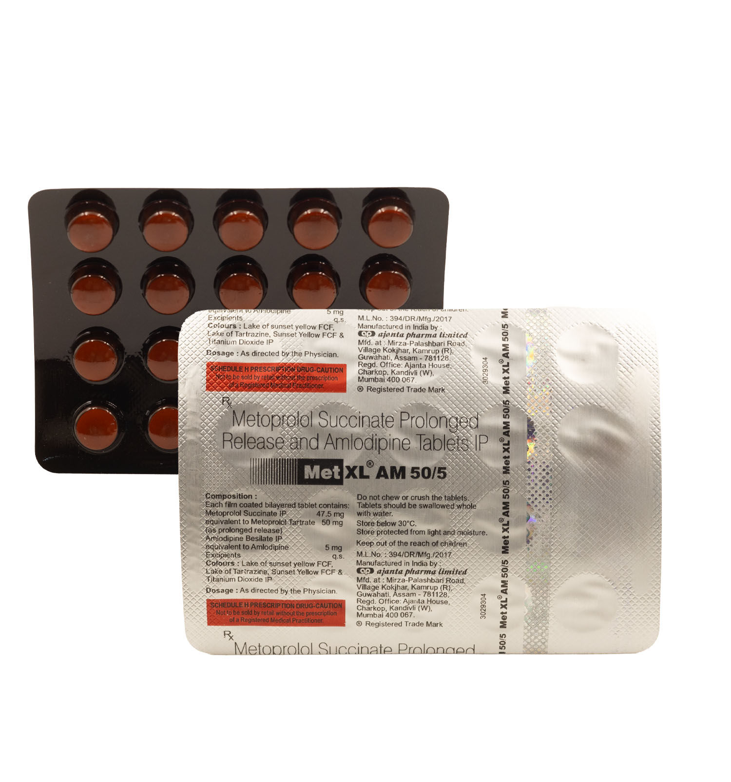 Buy Met-XL AM 50/5mg 20 Tablets Online at Best Prices | Wellness Forever