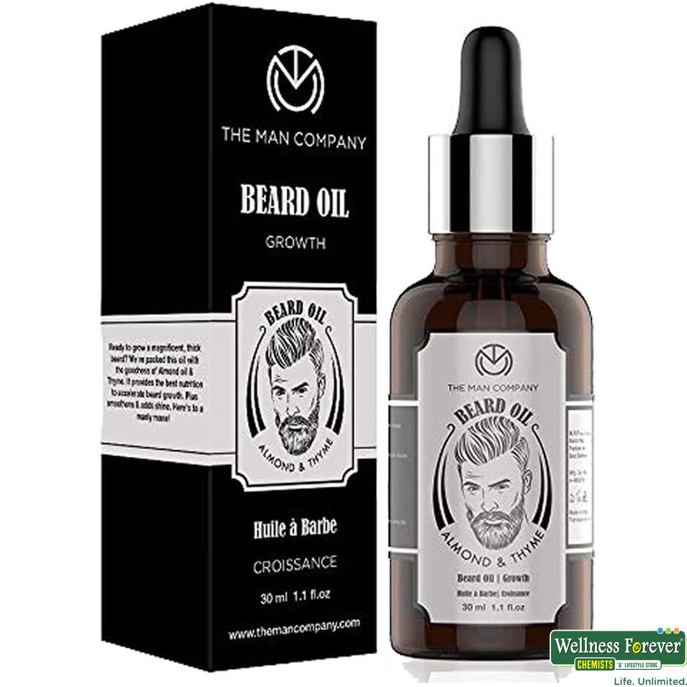 Buy The Man Company Beard Oil Almond And Thyme 30ml Online At Best