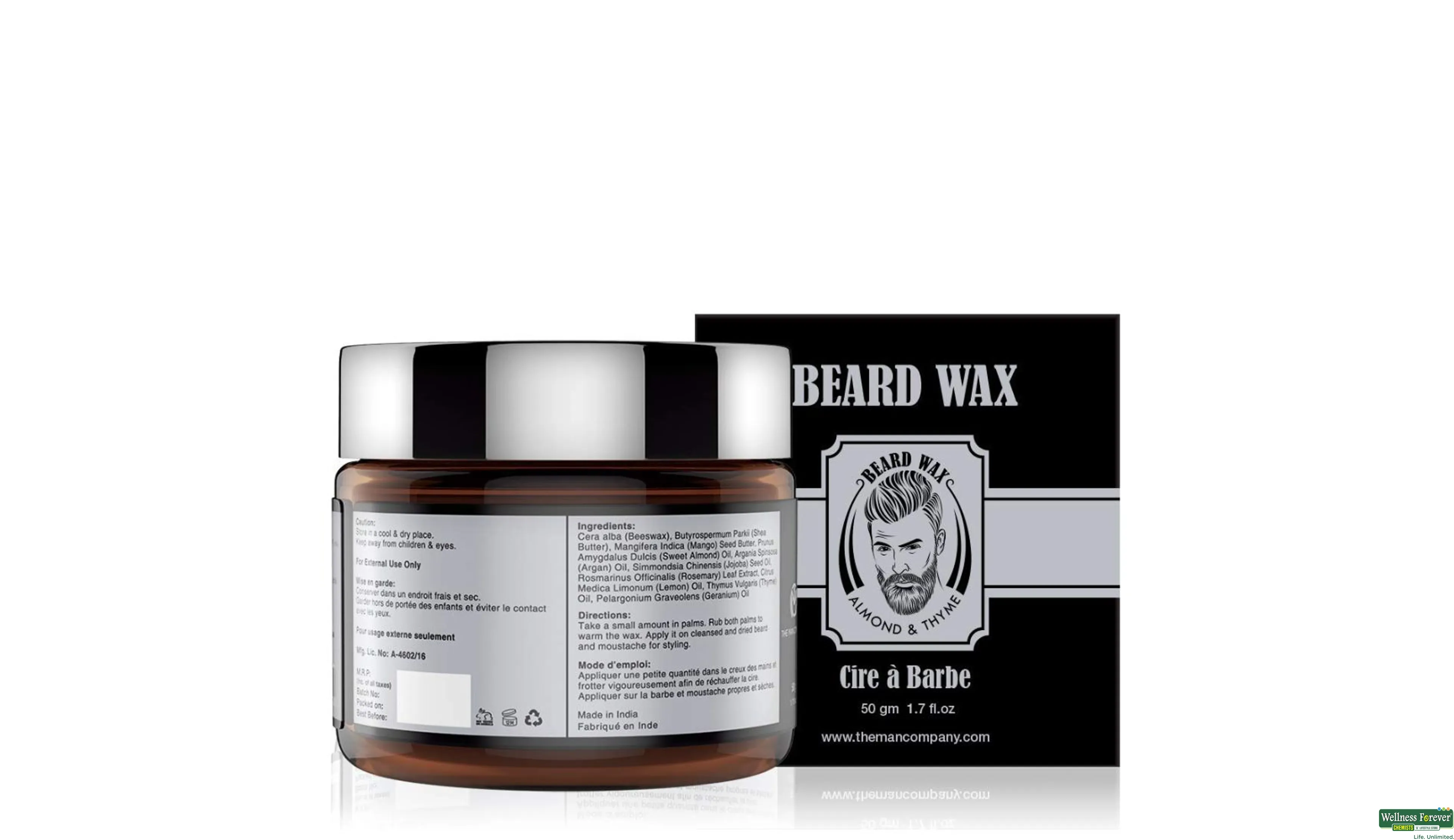 Buy The Man Company Beard Wax Almond And Thyme 50 G Online At Best