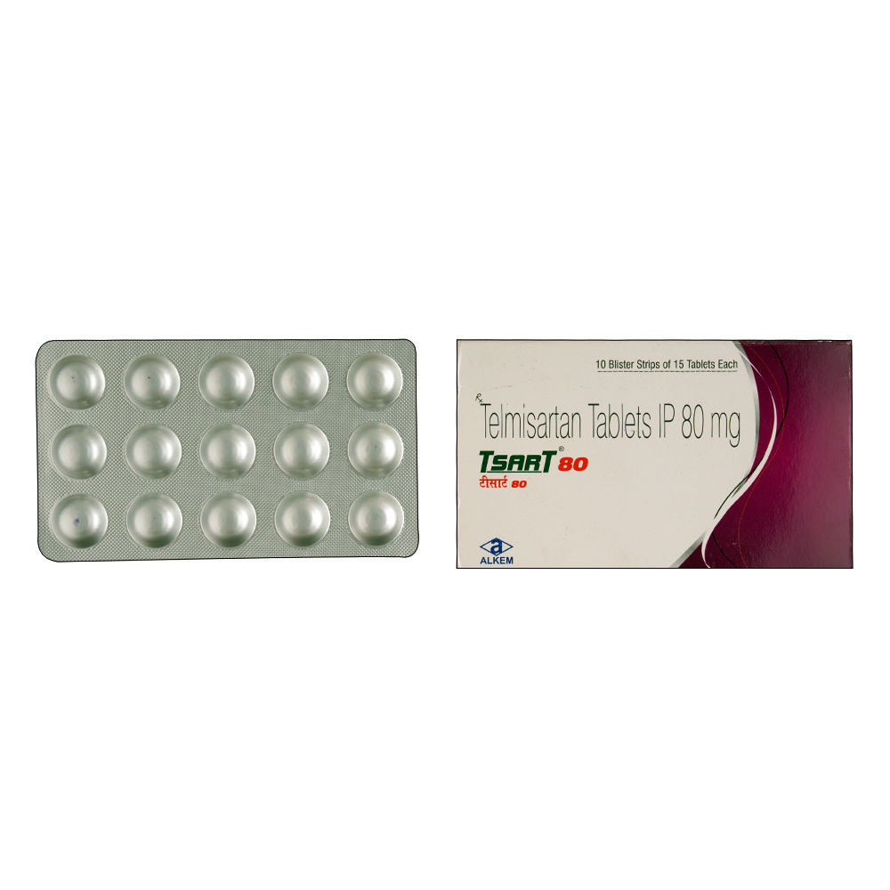 Buy Tsart 80mg 15 Tablets Online at Best Prices | Wellness Forever