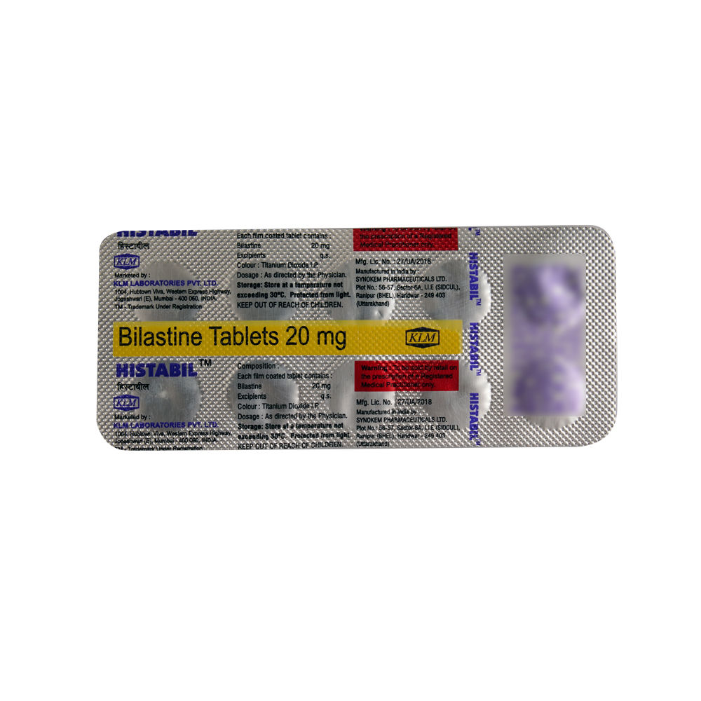 Buy Histabil 20mg 10 Tablets Online at Best Prices | Wellness Forever