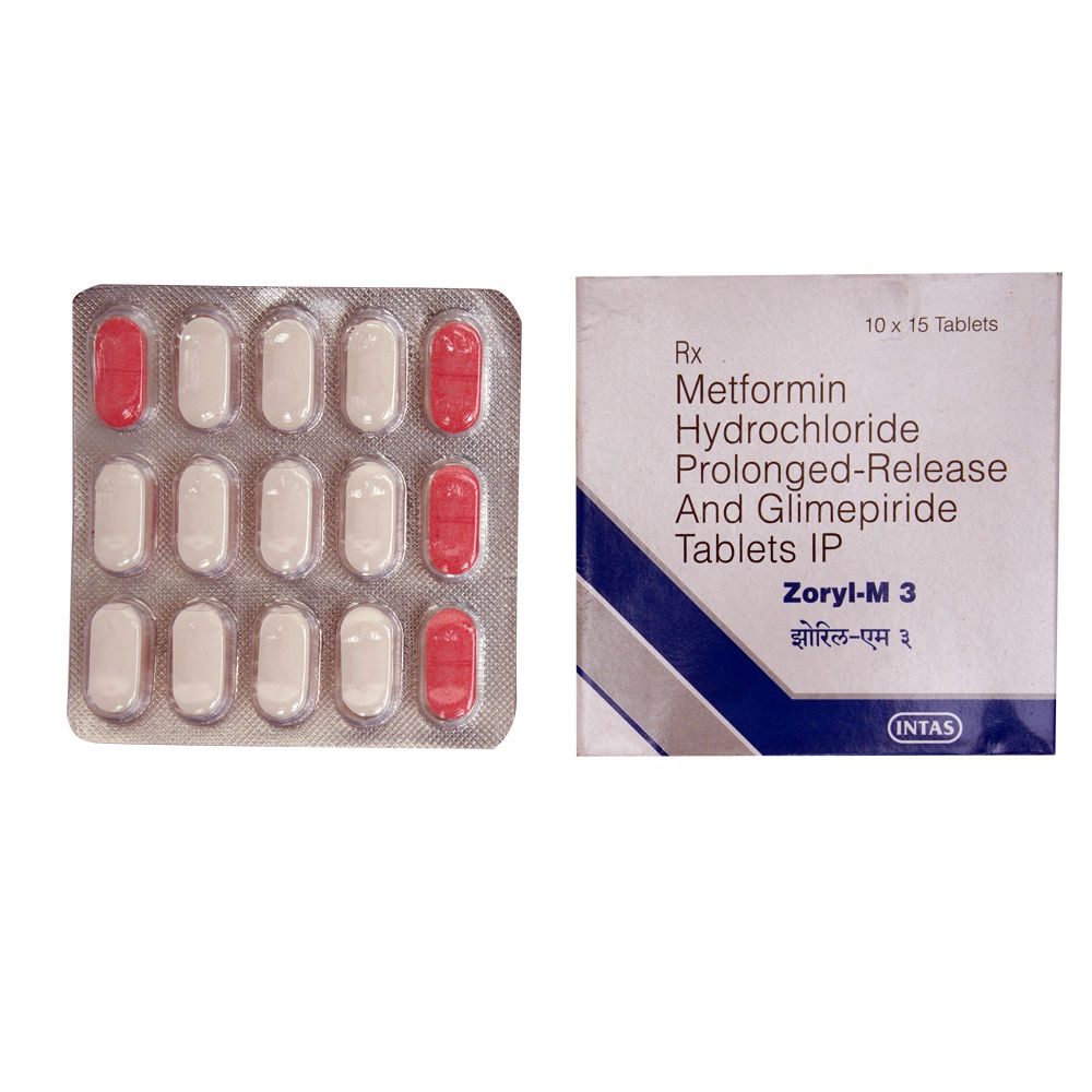 Buy Zoryl-M3 15 Tablets Online at Best Prices | Wellness Forever
