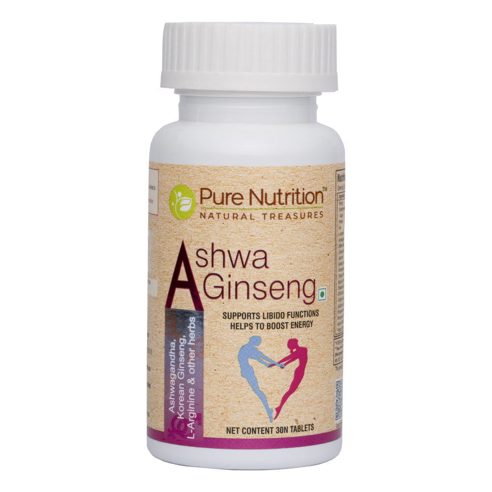 Buy Pure Nutrition Ashwa Ginseng Tablets, 30 tablets Online at Best ...