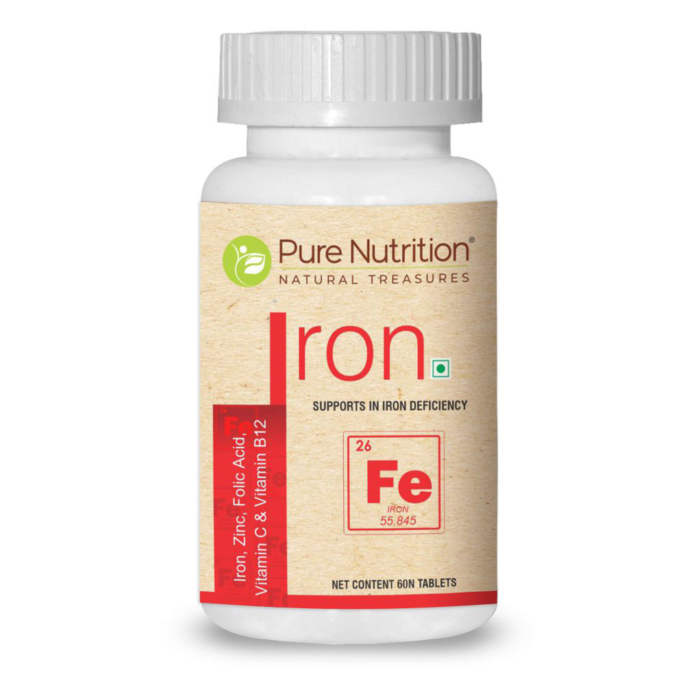 Buy Pure Nutrition Iron Supplement, 60 tablets Online at Best Prices ...