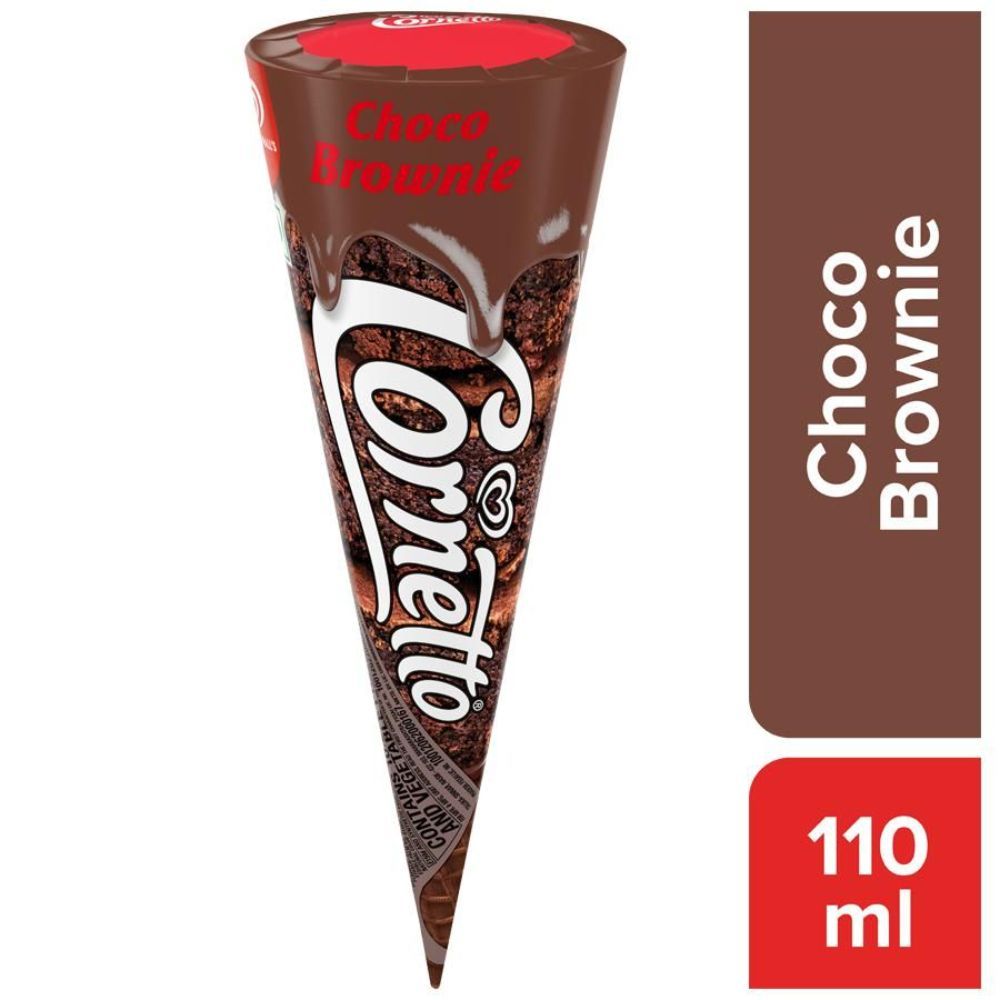 Buy Kwality Wall'S Choco Brownie Cornetto, 1 Piece Online at Best ...