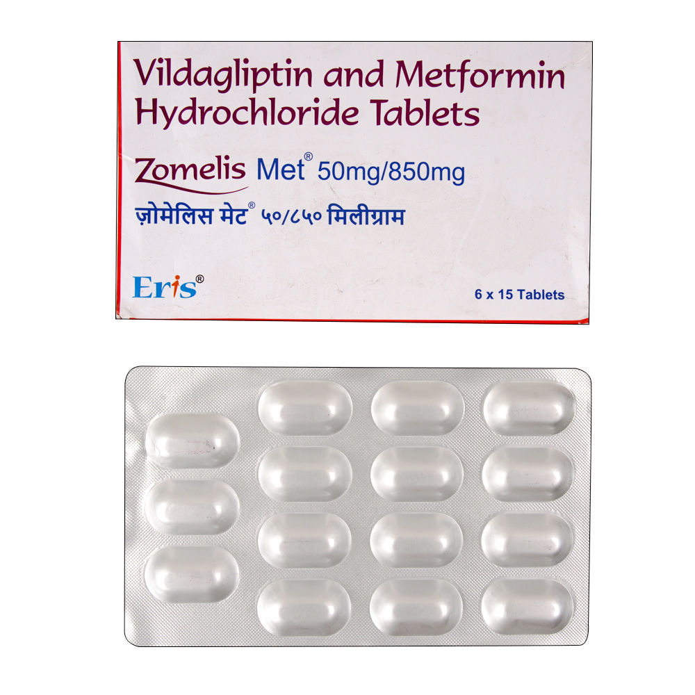Buy Zomelis-MET 50/850mg 15 Tablets Online at Best Prices | Wellness ...
