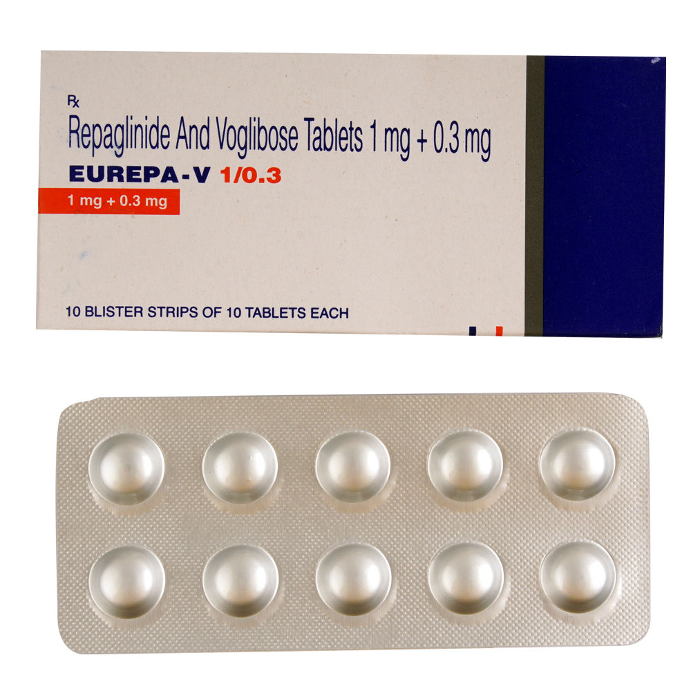 Buy Eurepa-V 1/0.3mg 10 Tablets Online at Best Prices | Wellness Forever