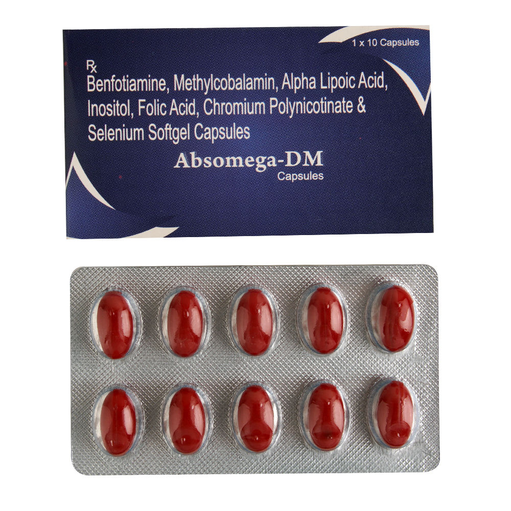 Buy Absomega-DM 10 Capsules Online at Best Prices | Wellness Forever