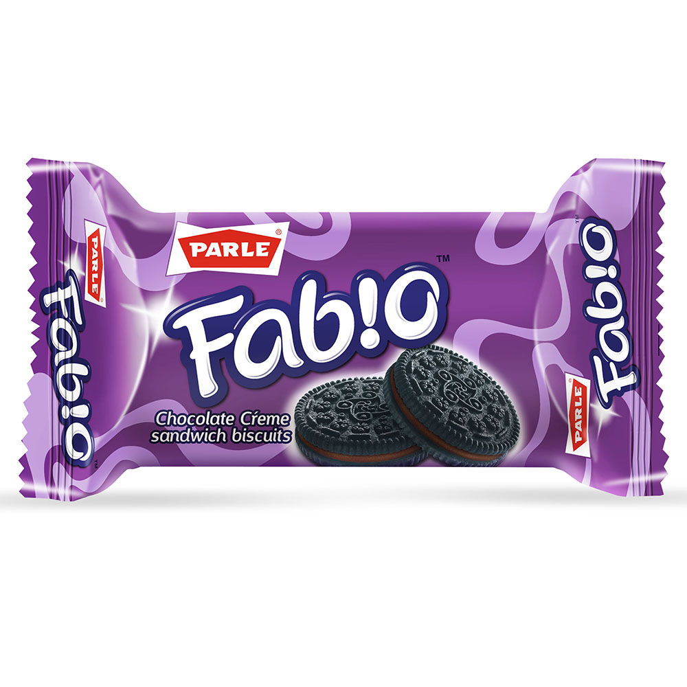 Buy Parle Fabio Chocolate Creme Sandwich Biscuits, 50 g Online at Best ...