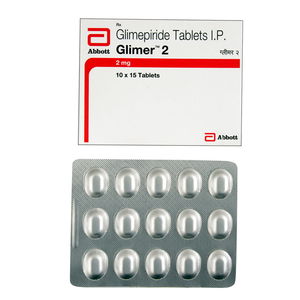 Buy Glimer 2mg 15 Tablets Online at Best Prices | Wellness Forever