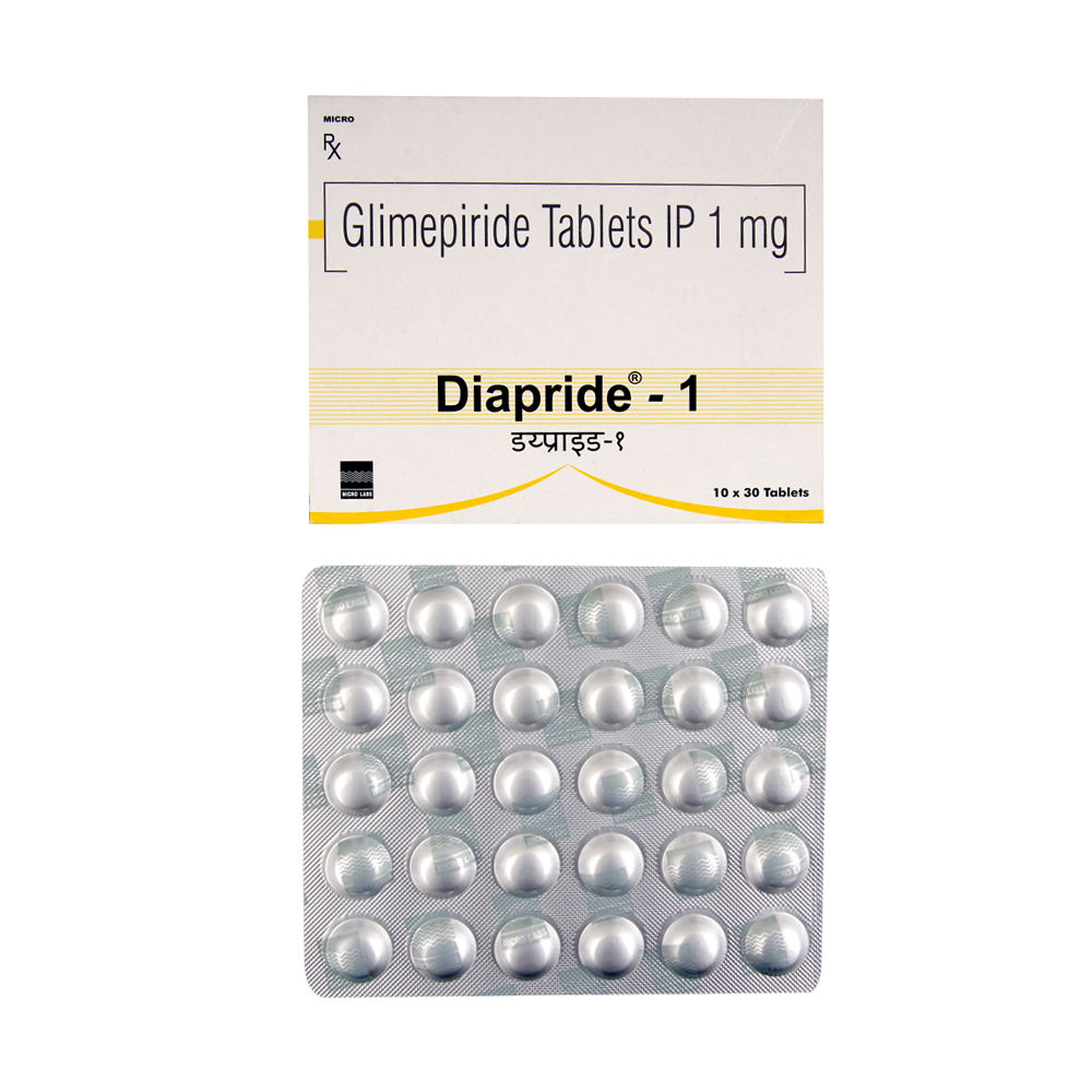 Buy Diapride 1mg 30 Tablets Online at Best Prices | Wellness Forever