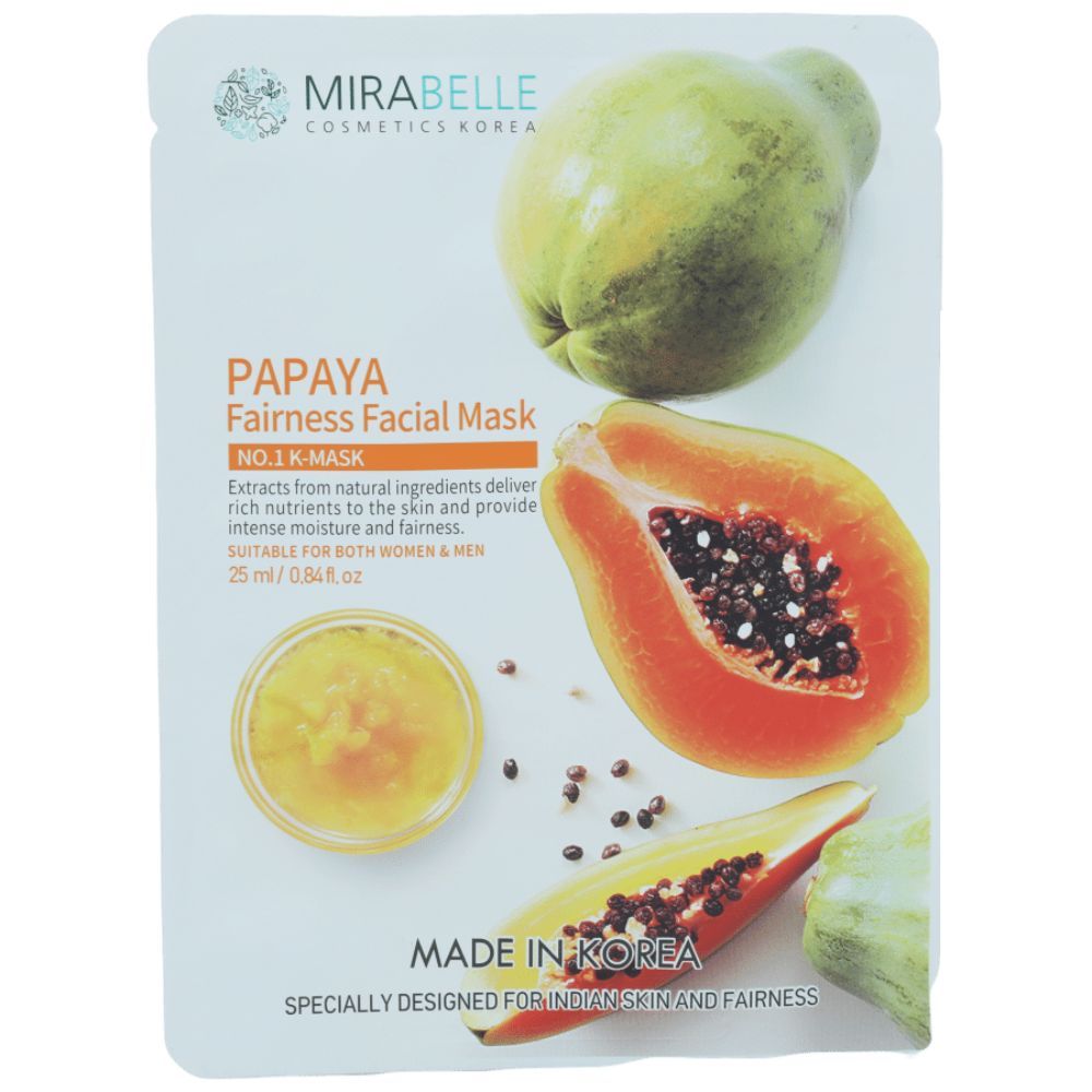 Buy Mirabelle Korea Papaya Fairness Facial Sheet Mask, 1 pc Online at ...
