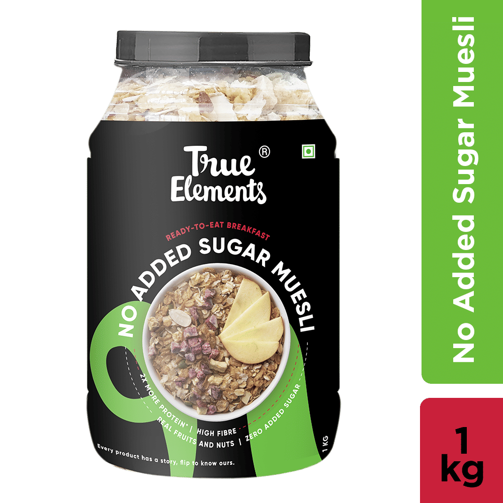 Buy True Elements No Added Sugar Muesli, 1 kg Online at Best Prices ...