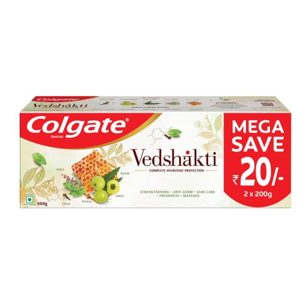 Buy Colgate Swarna Vedshakti Toothpaste, 400 g Online at Best Prices ...