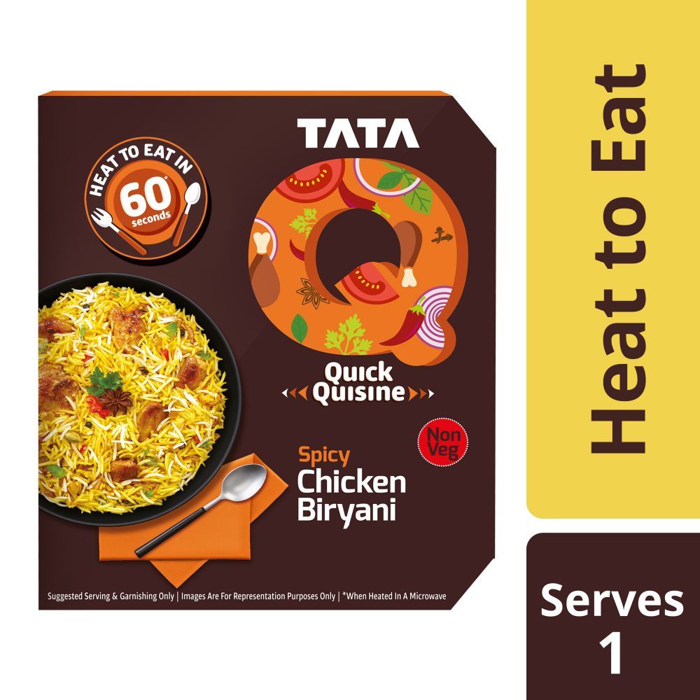 Buy TATA Q Spicy Chicken Biryani, 330 g Online at Best Prices ...