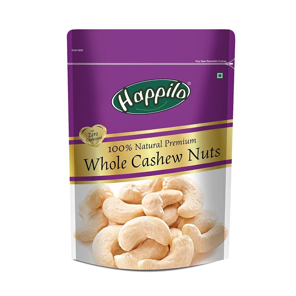 Buy Happilo Premium Natural Whole Cashews, 200 g Online at Best Prices ...