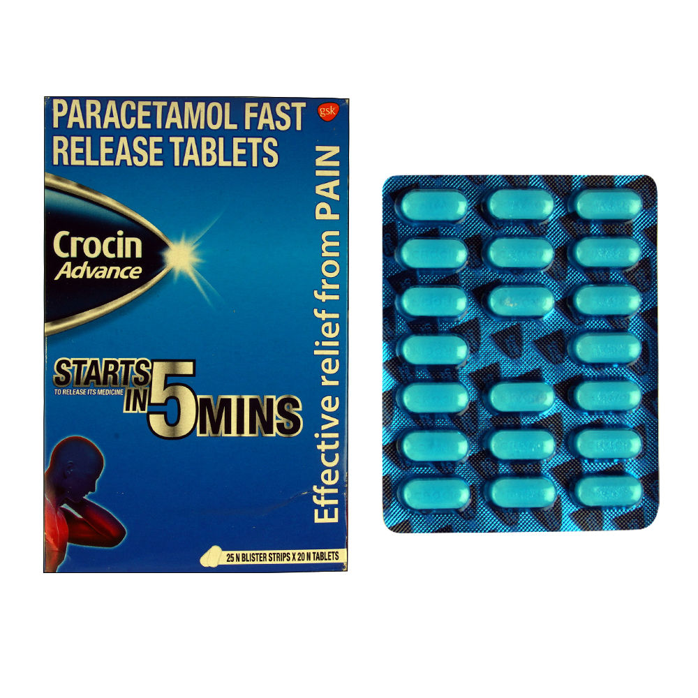 Buy Crocin Advance 20 Tablets Online at Best Prices | Wellness Forever
