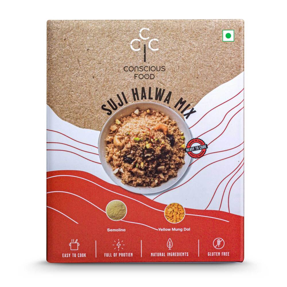 Buy Conscious Food Suji Halwa, 200 g Online at Best Prices | Wellness ...