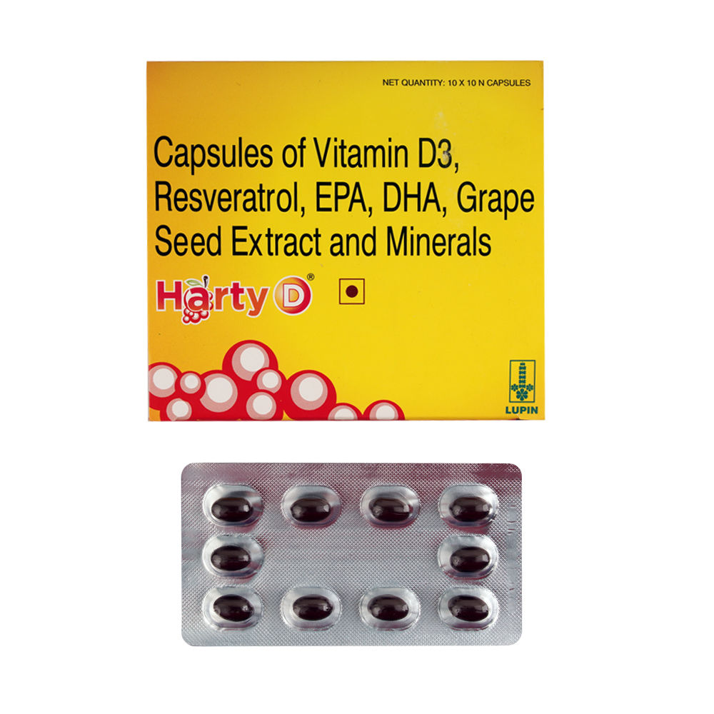 Buy Harty-D 10 Capsules Online at Best Prices | Wellness Forever