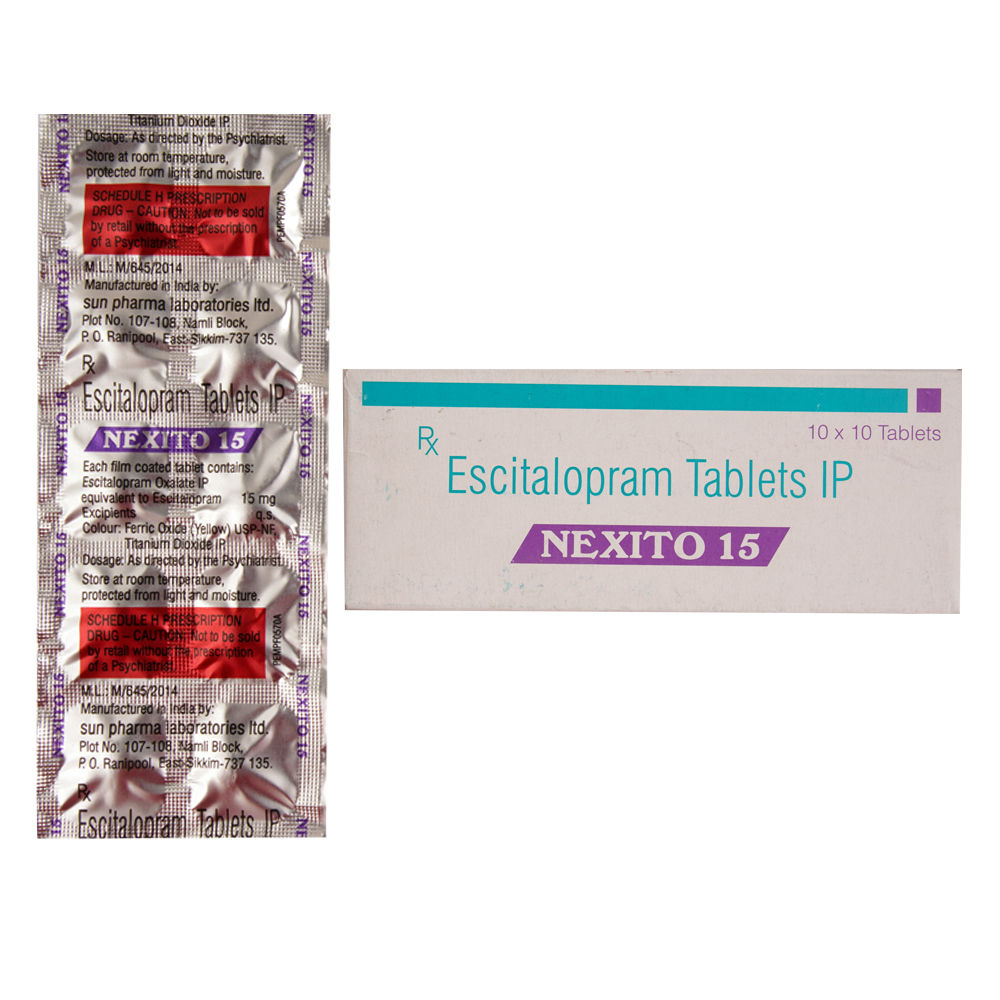 Buy Nexito 15mg 10 Tablets Online at Best Prices | Wellness Forever