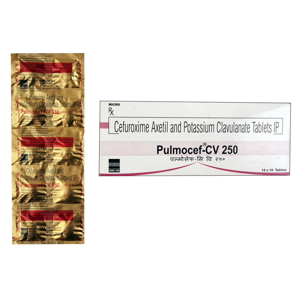 Buy Pulmocef-CV 250mg 10 Tablets Online at Best Prices | Wellness Forever