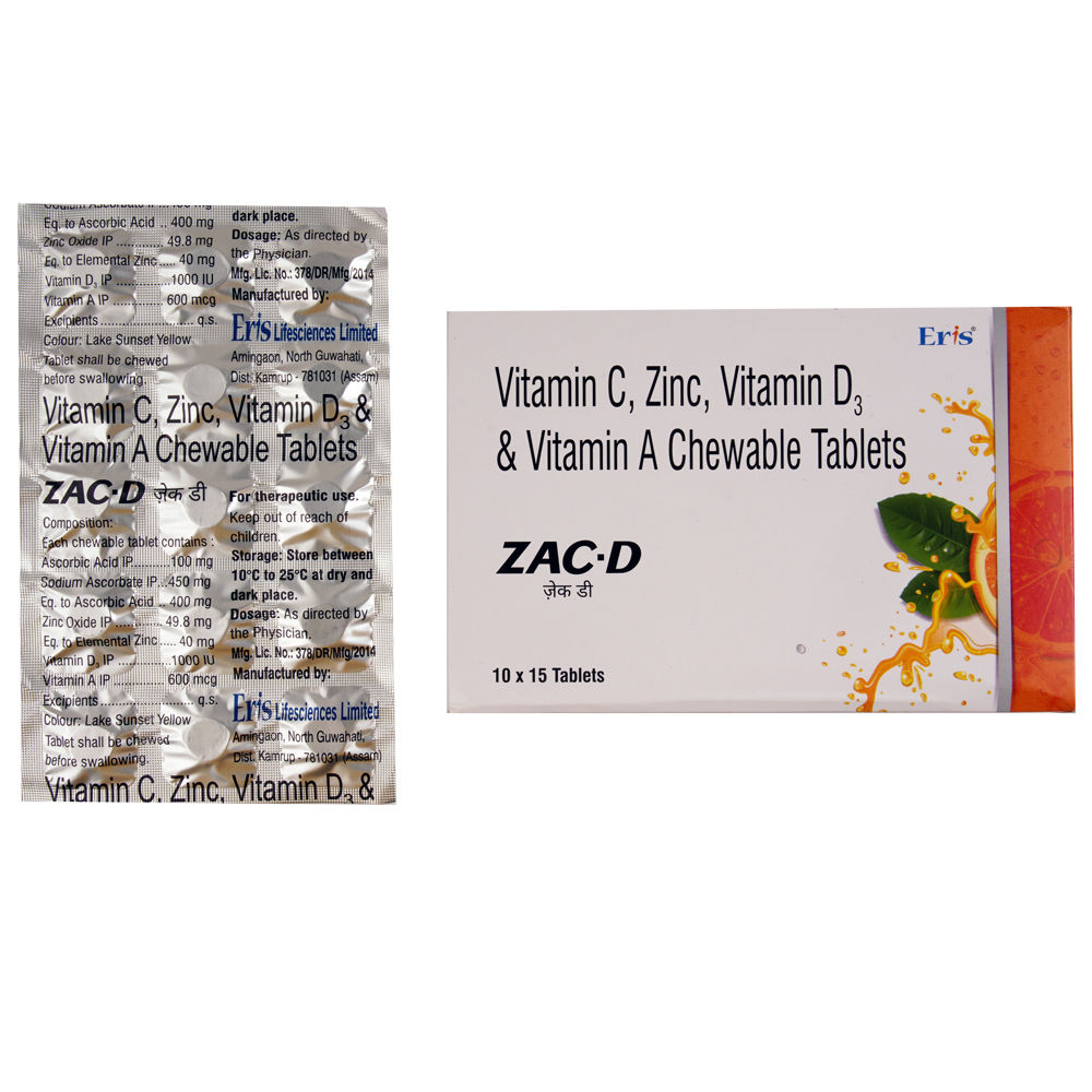 Buy Zac-D 15 Tablets Online at Best Prices | Wellness Forever