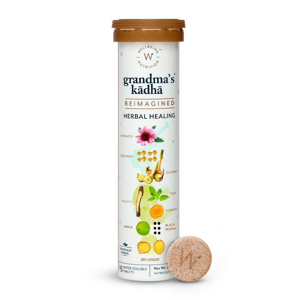 Buy Wellbeing Nutrition Grandma Kadha Tablets, 15 tablets Online at ...