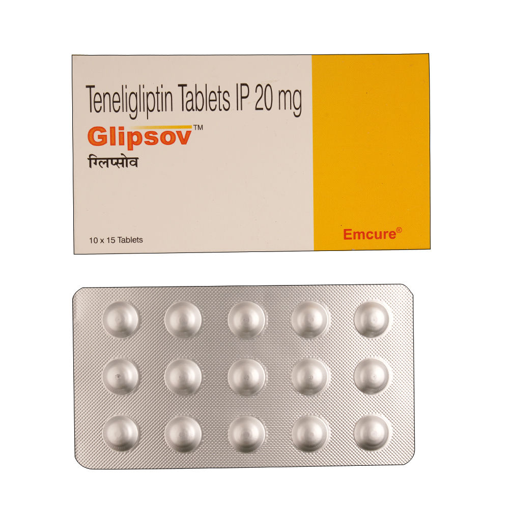 Buy Glipsov 20mg 15 Tablets Online at Best Prices | Wellness Forever