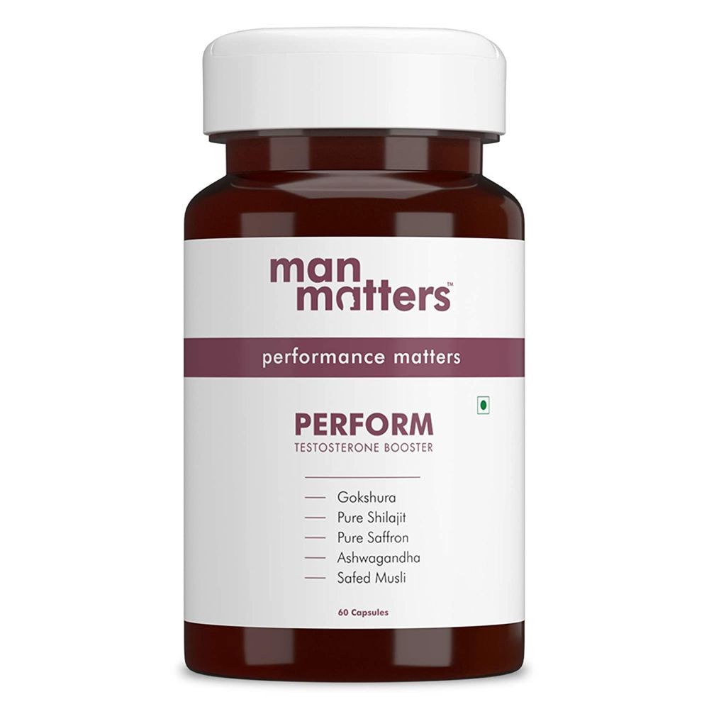 Buy Man Matters Perform Testosterone Booster 60 Capsules Online at Best ...