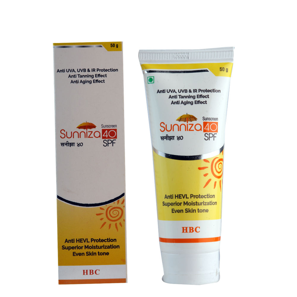 Buy Sunniza Sunscreen 40 SPF 50 g Online at Best Prices | Wellness Forever