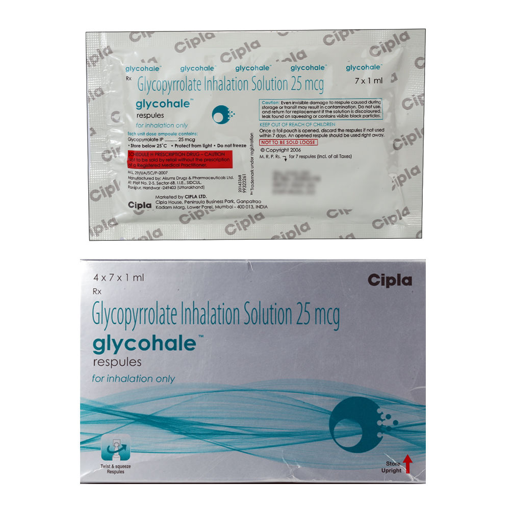 Buy Glycohale Respules 25Mcg 1 ml Online at Best Prices | Wellness Forever