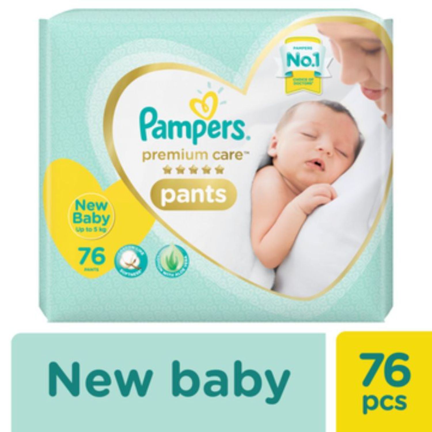 Buy Pampers Diapers Premium Care Pants Newborn Xs 70 Pieces Online at ...
