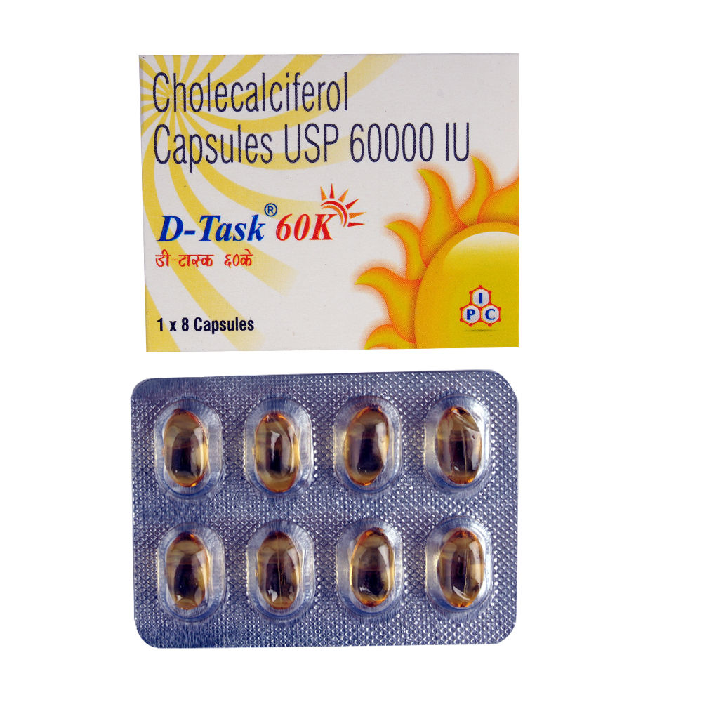 Buy D-Task 60K 8 Capsules Online at Best Prices | Wellness Forever