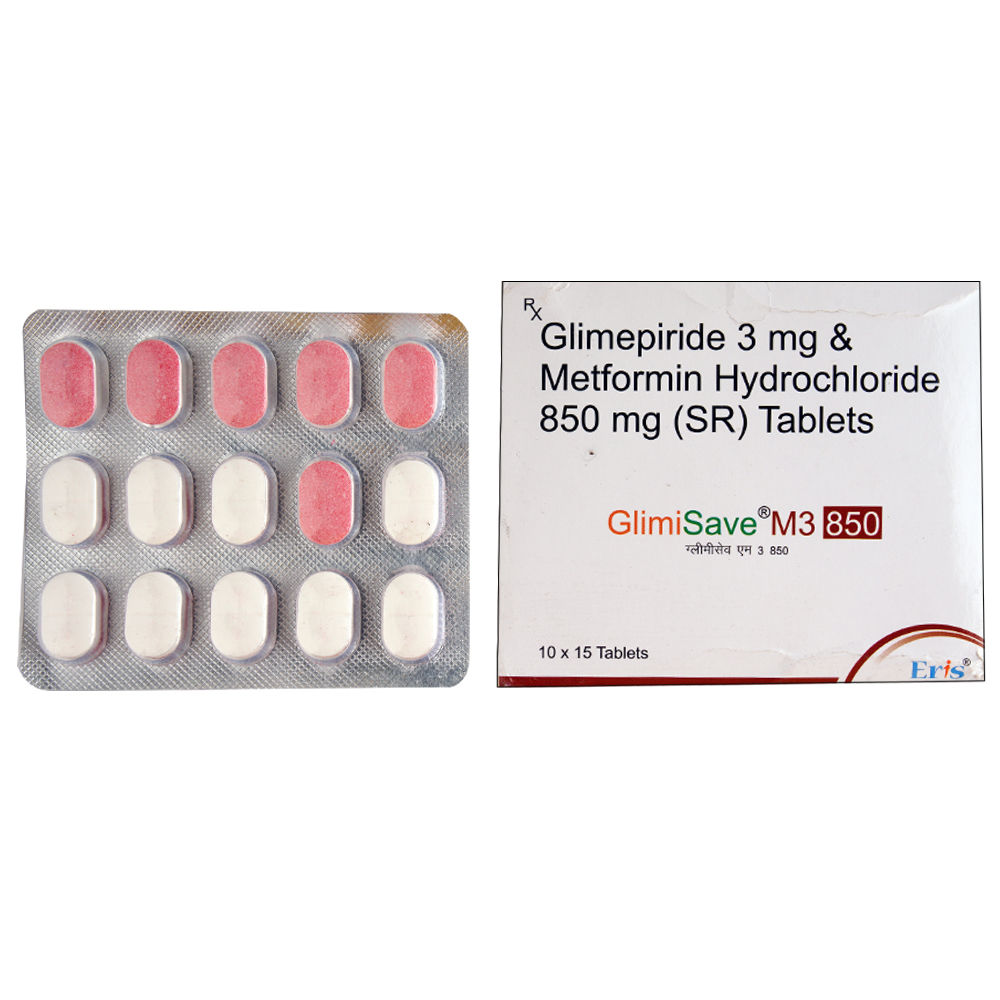Buy Glimisave-M3 850mg 15 Tablets Online at Best Prices | Wellness Forever